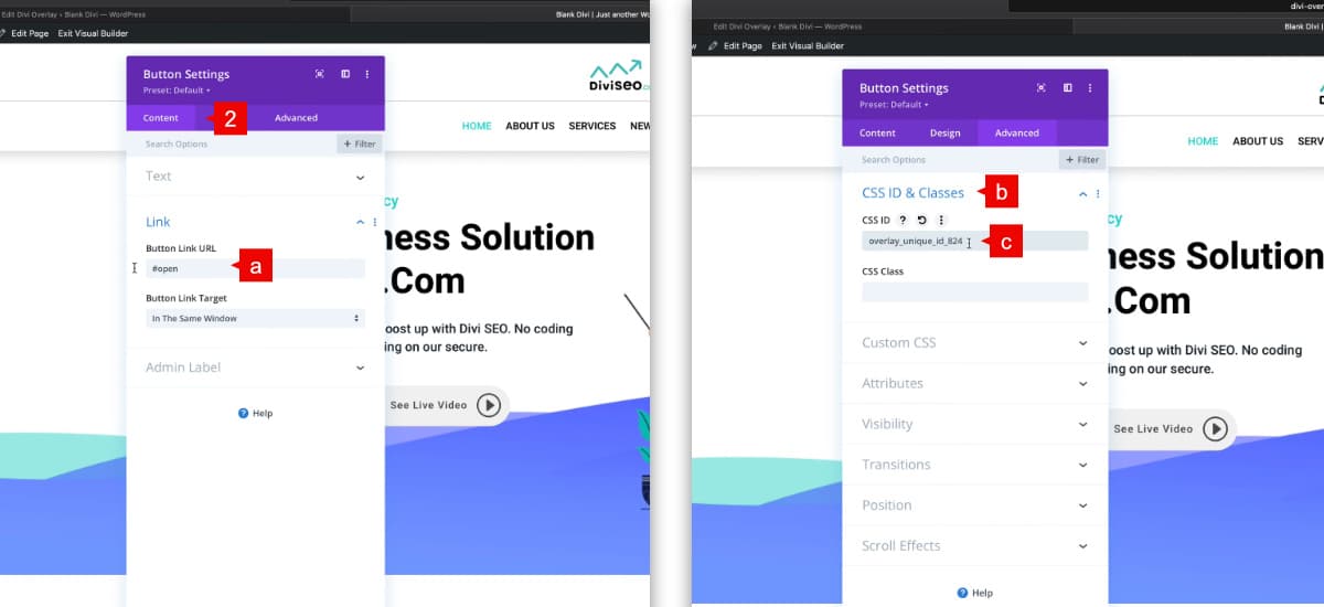 How To Trigger A Divi Popup Or Overlay From A Divi Button Click In Divi 5000